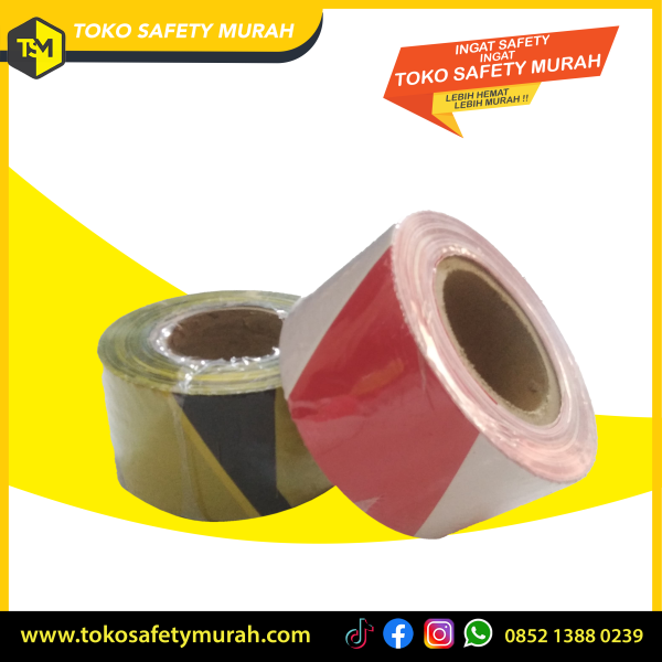 Police Line Barricade Tape Garis Polisi Safety Line Kuning Hitam Merah ...