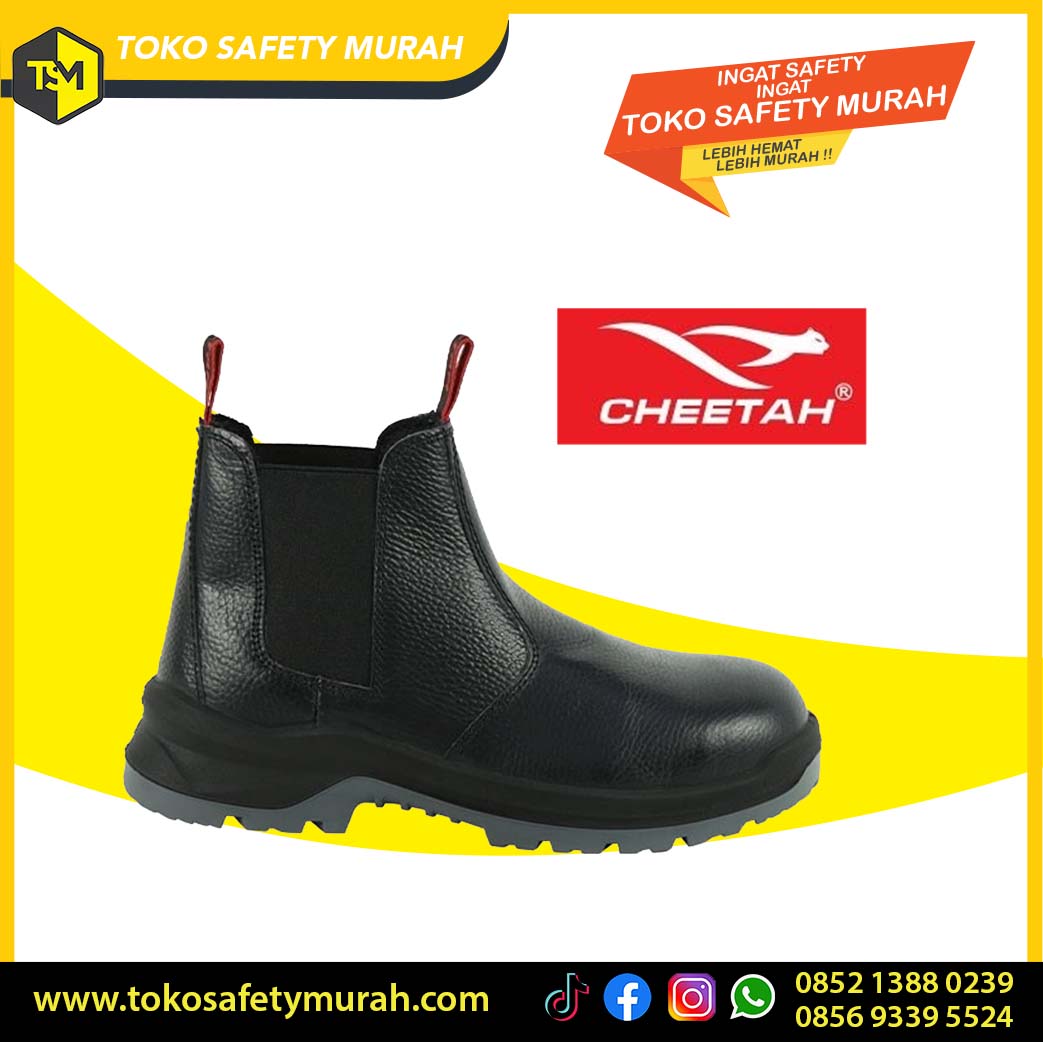 Sepatu Safety Cheetah Original 7110 Hitam Safety Shoes Sepatu Kerja ...
