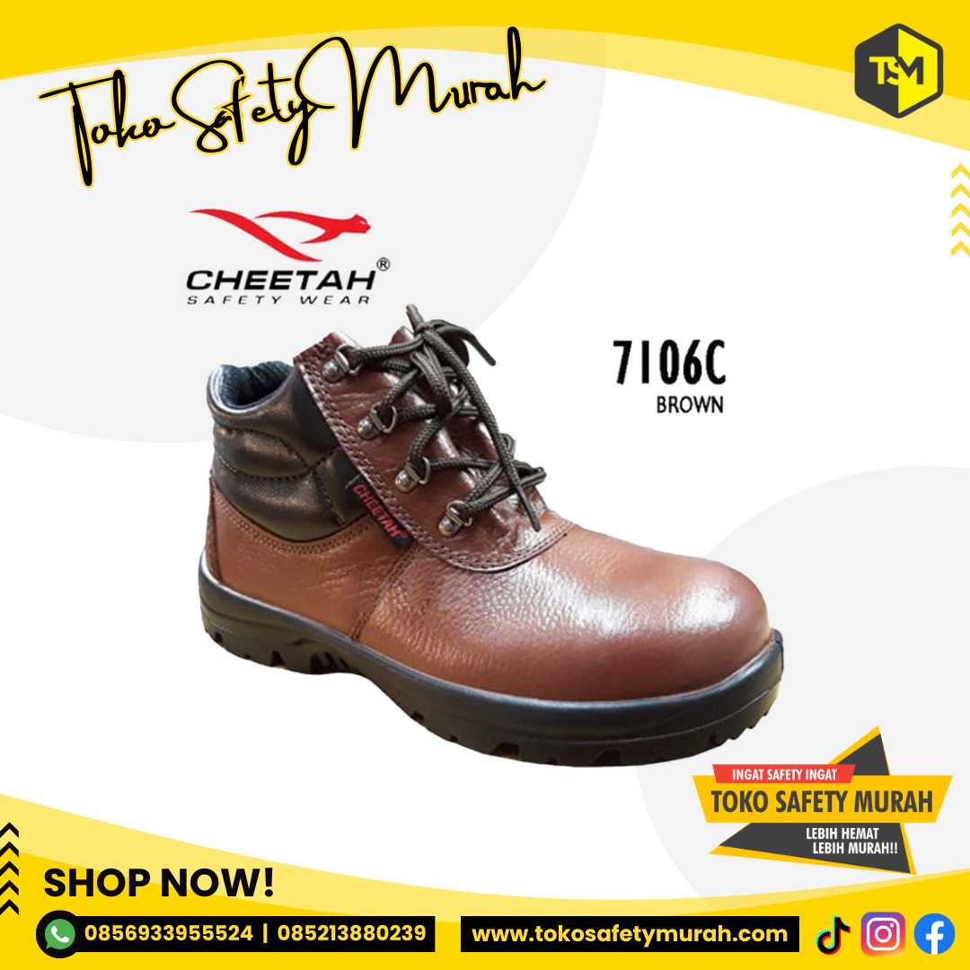 Sepatu Safety Cheetah 7111H – Toko Safety Murah