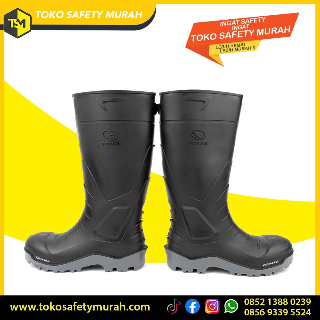 Sepatu Boots PVC Safety Hitam Tinggi AP Safety S4 Size 39-43 - Toko ...