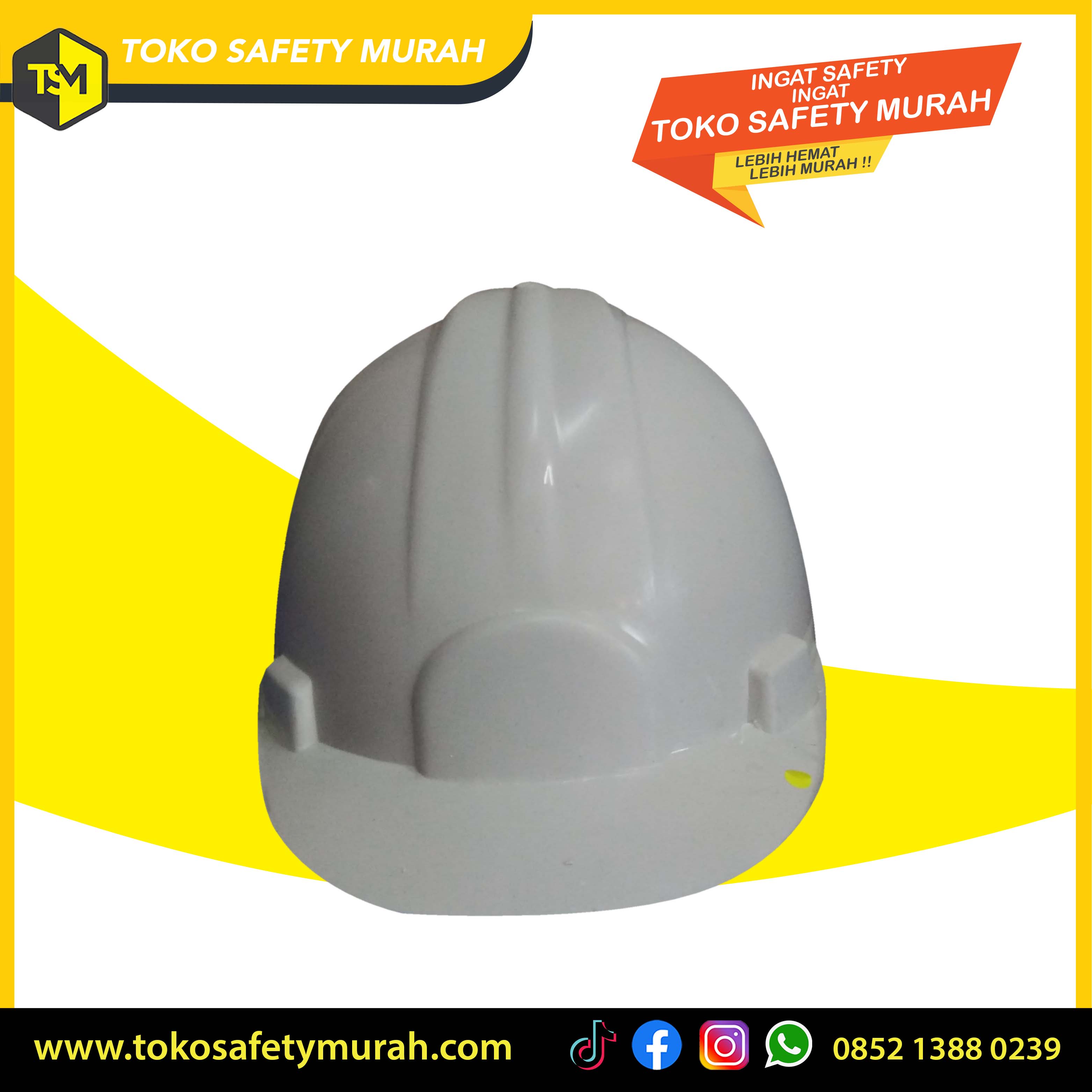 Helm Proyek MURAH FULL 1SET KOMPLIT Helm + Inner dan Tali Dagu / Safety ...
