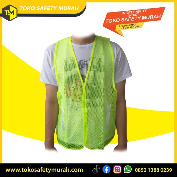 Rompi Safety Vest Jaring / Rompi Jaring Jala Hijau / Rompi Proyek ...
