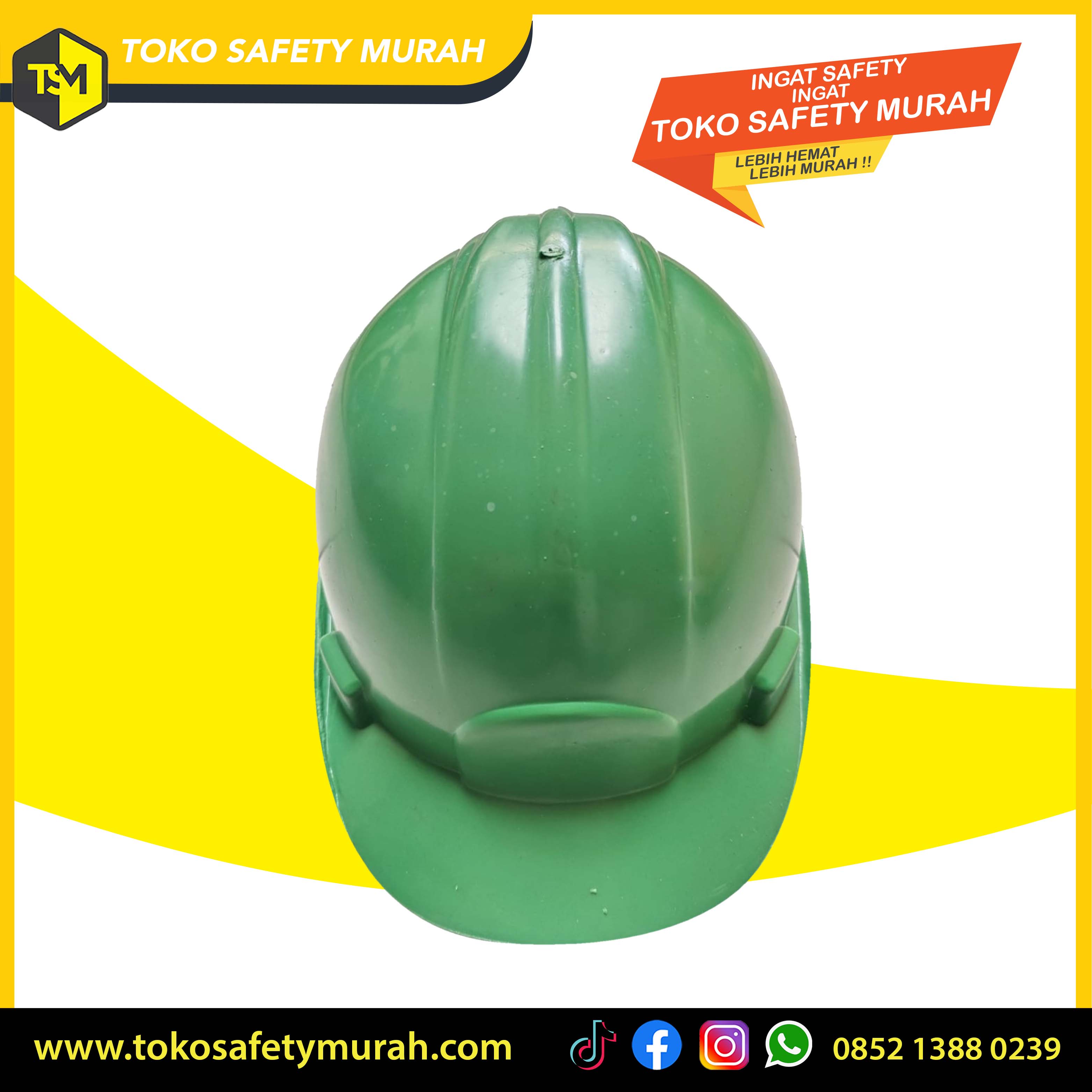 Helm Proyek MURAH FULL 1SET KOMPLIT Helm + Inner dan Tali Dagu / Safety ...