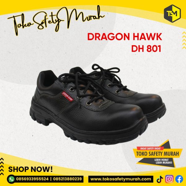 Sepatu Kerja Outdoor Konstruksi Dragon Hawk DH 801 Baja Pelindung Jari ...